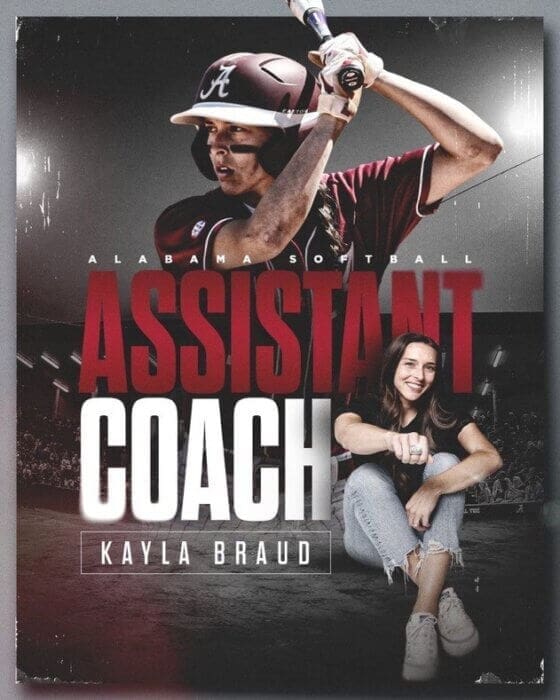 Kayla Braud Returns to Alabama as Assistant Coach - Extra Inning Softball