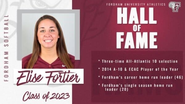 Elise Fortier Inducted into Fordham Athletics Hall of Fame - Extra ...