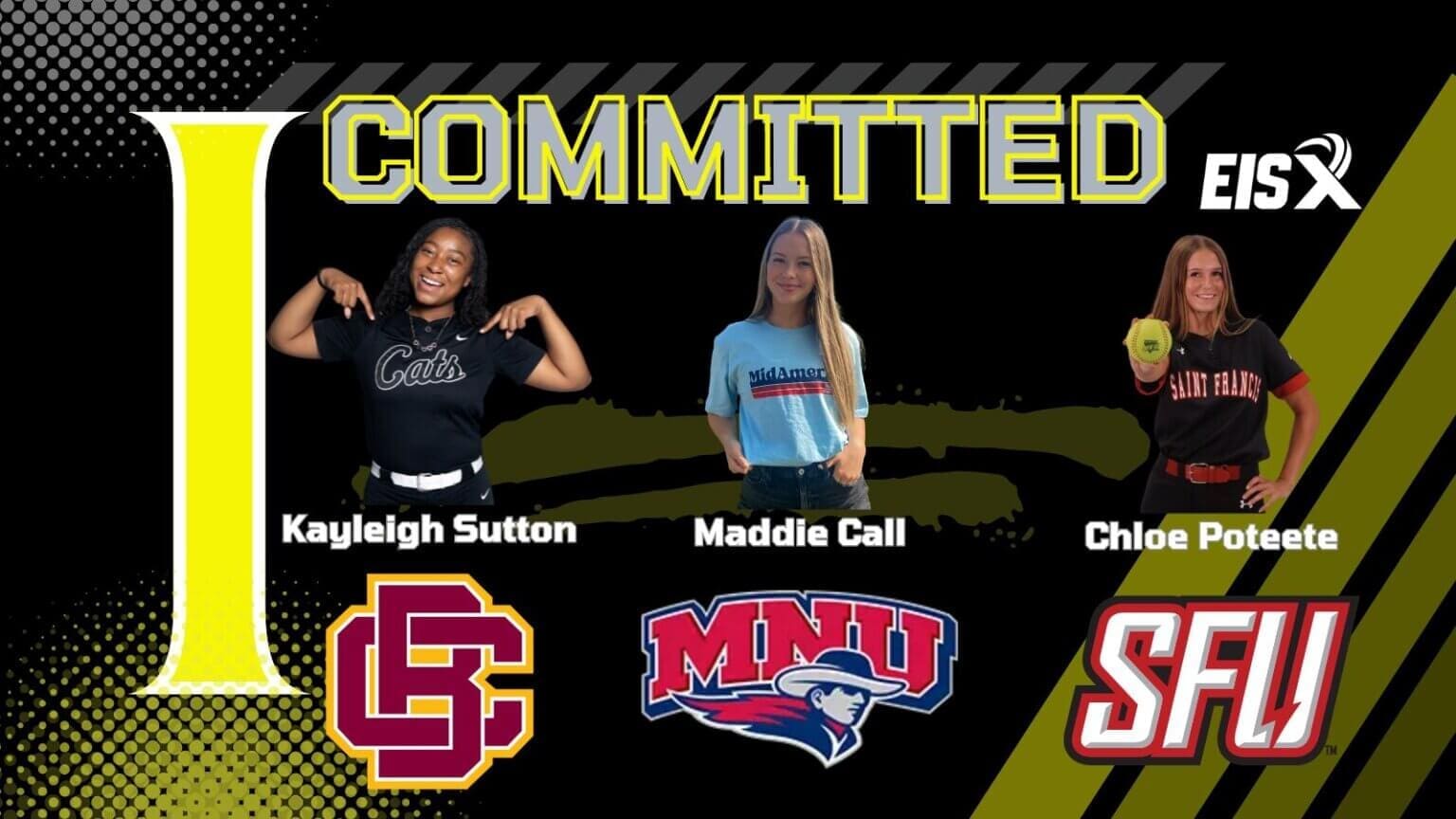 I Committed Highlights: Kayleigh Sutton, Maddie Call and Chloe Poteete ...